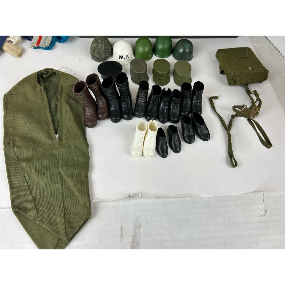 Vintage 1960s GI Joe Lot Figures Talker Gear Weapons Footlocker ...