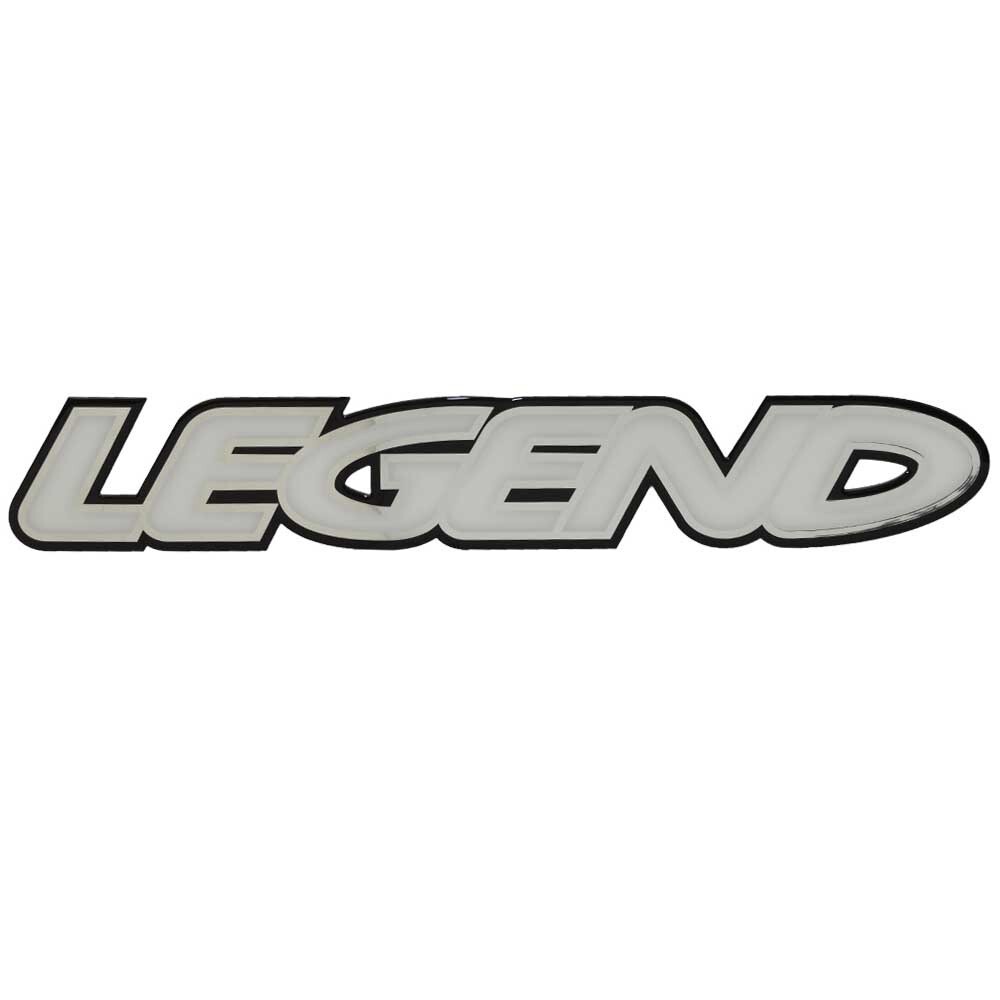 Legend Bass Boats Raised Decal | 19 1/8 x 3 Inch Black Silver White | eBay