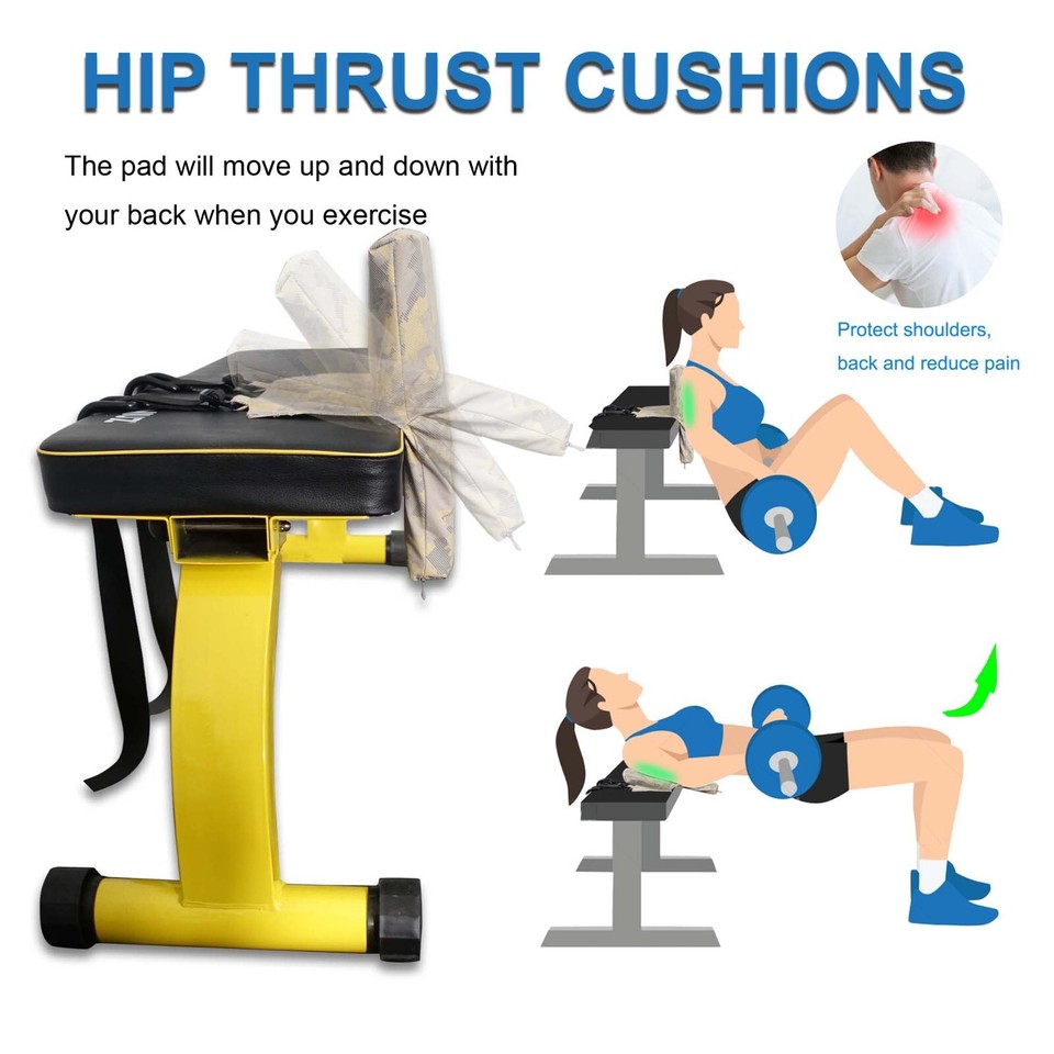 Hip Thrusts Cushion Pad for Back Shoulder Support Chest Supported Row ...
