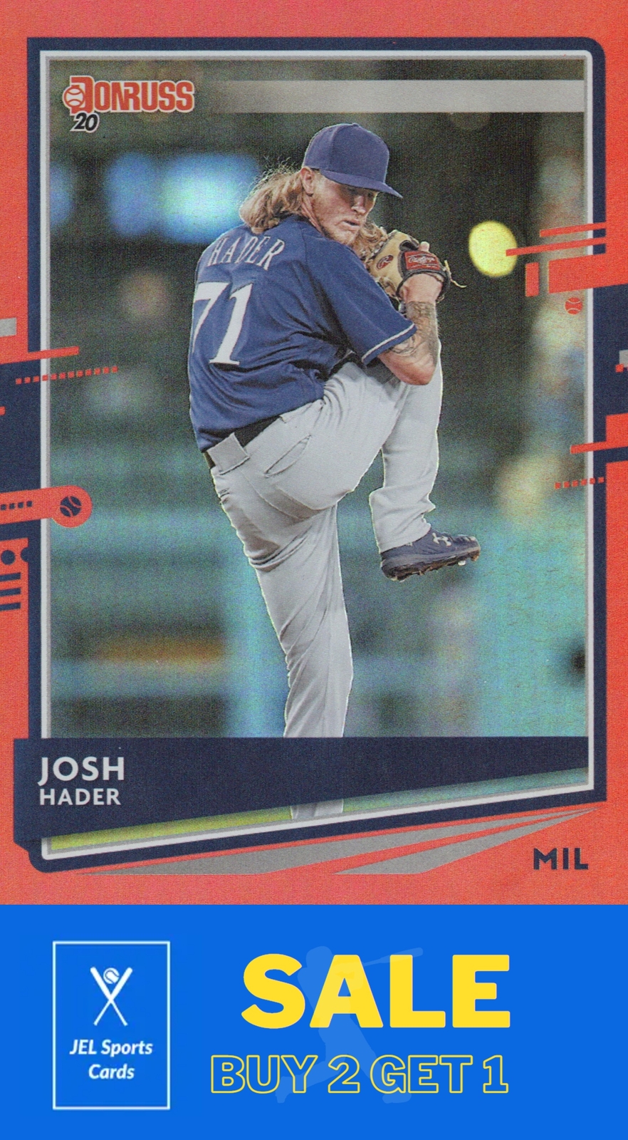 2020 Donruss Holo Red #133 Josh Hader | eBay