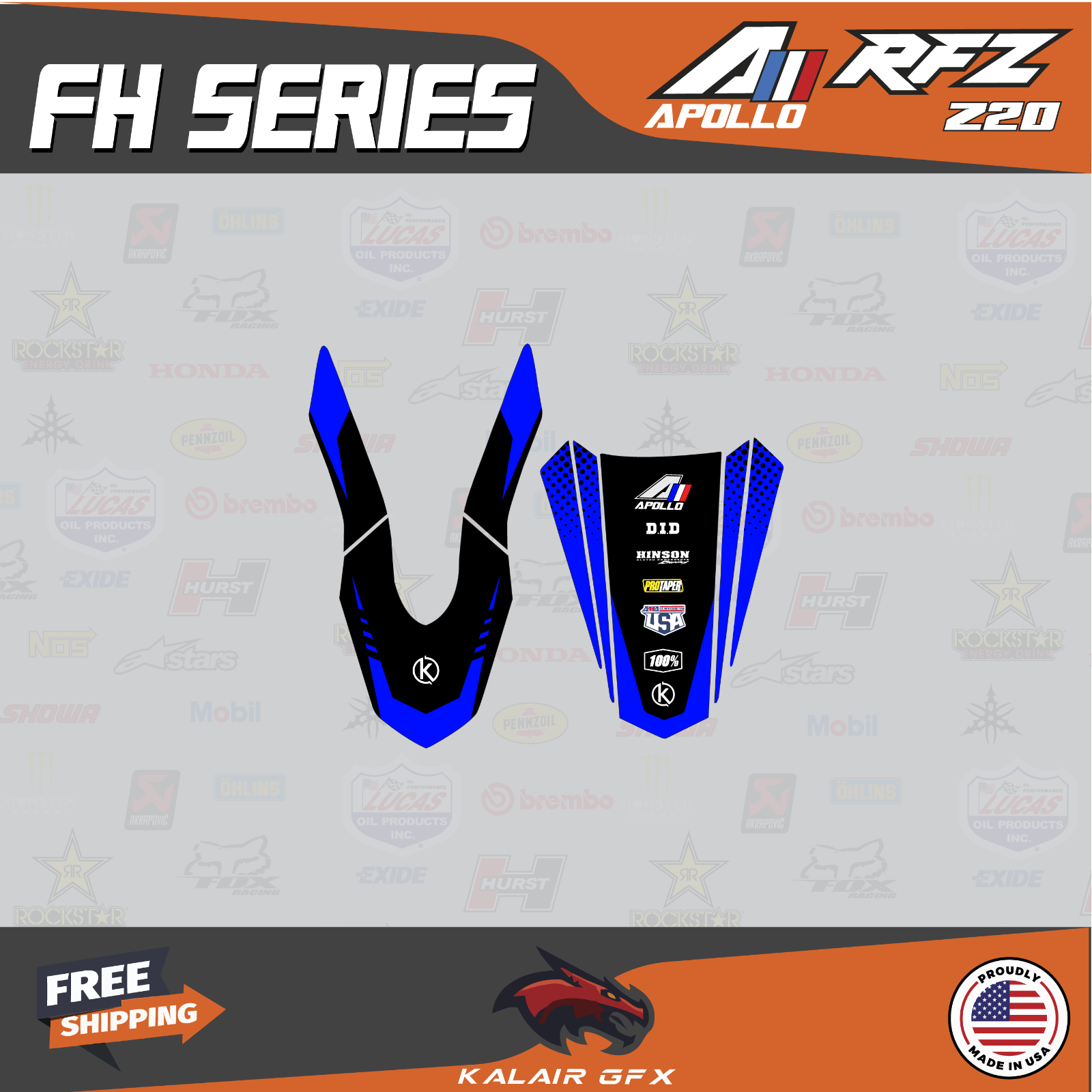 Graphics Kit for Apollo Z20 Z40(RFZ Z 20 40) FH-blue | eBay