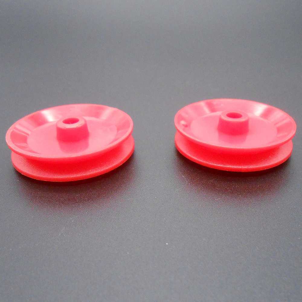 5Pcs 29MM Plastic Pulley Wheel Toy Wheel Flywheel Bore Aperture:4MM 3 ...