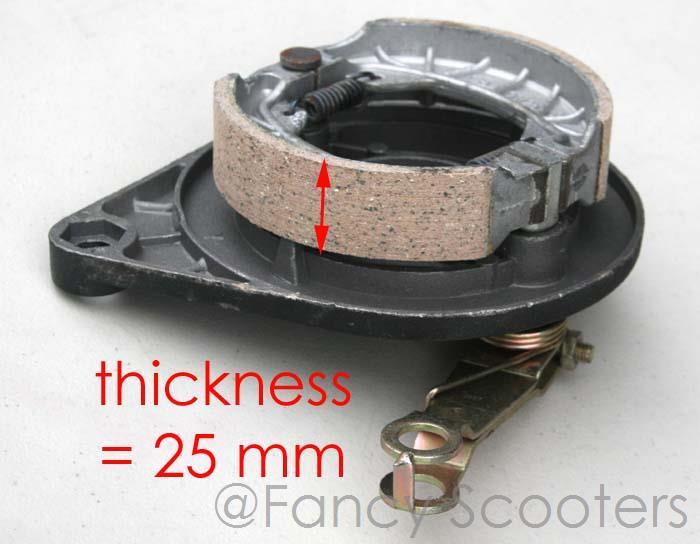 DRUM BRAKE FOR MINI CHOPPER AND SCOOTER FRONT OR REAR 105MM SHOES AXLE ...