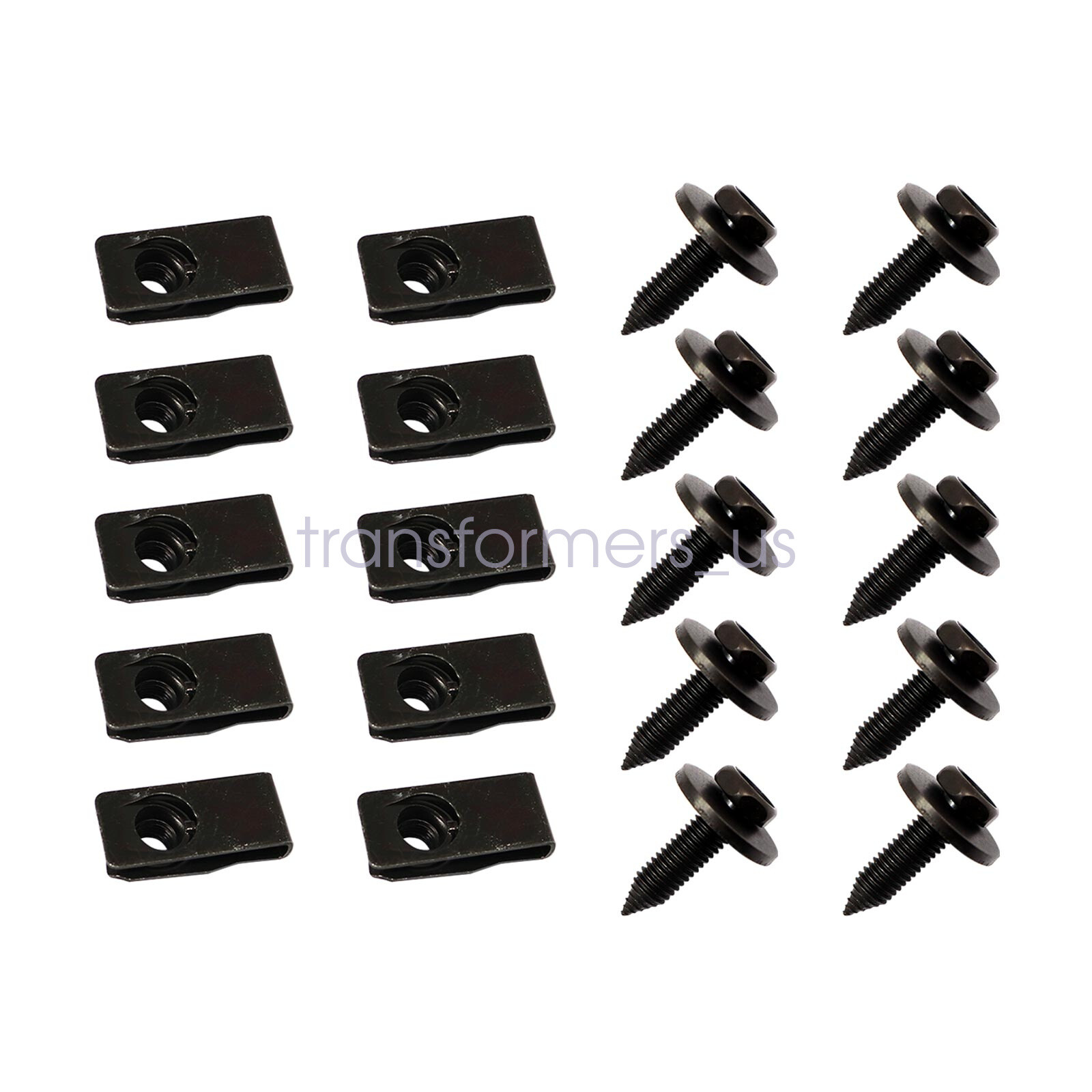 For Truck Body Bolts & U-nut Clips-M8-1.25 x 30mm-13mm Hex- 20pcs (10ea ...