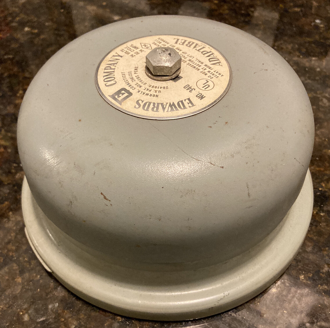 Vintage Edwards Company Adaptabel No.340 School Alarm Bell. Works. | eBay