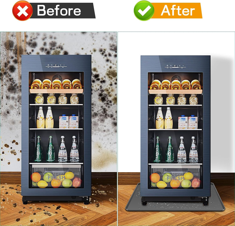 Mini Fridge Silicone Mat with Convex Edge - 24''X24''X0.5'' - Mini ...