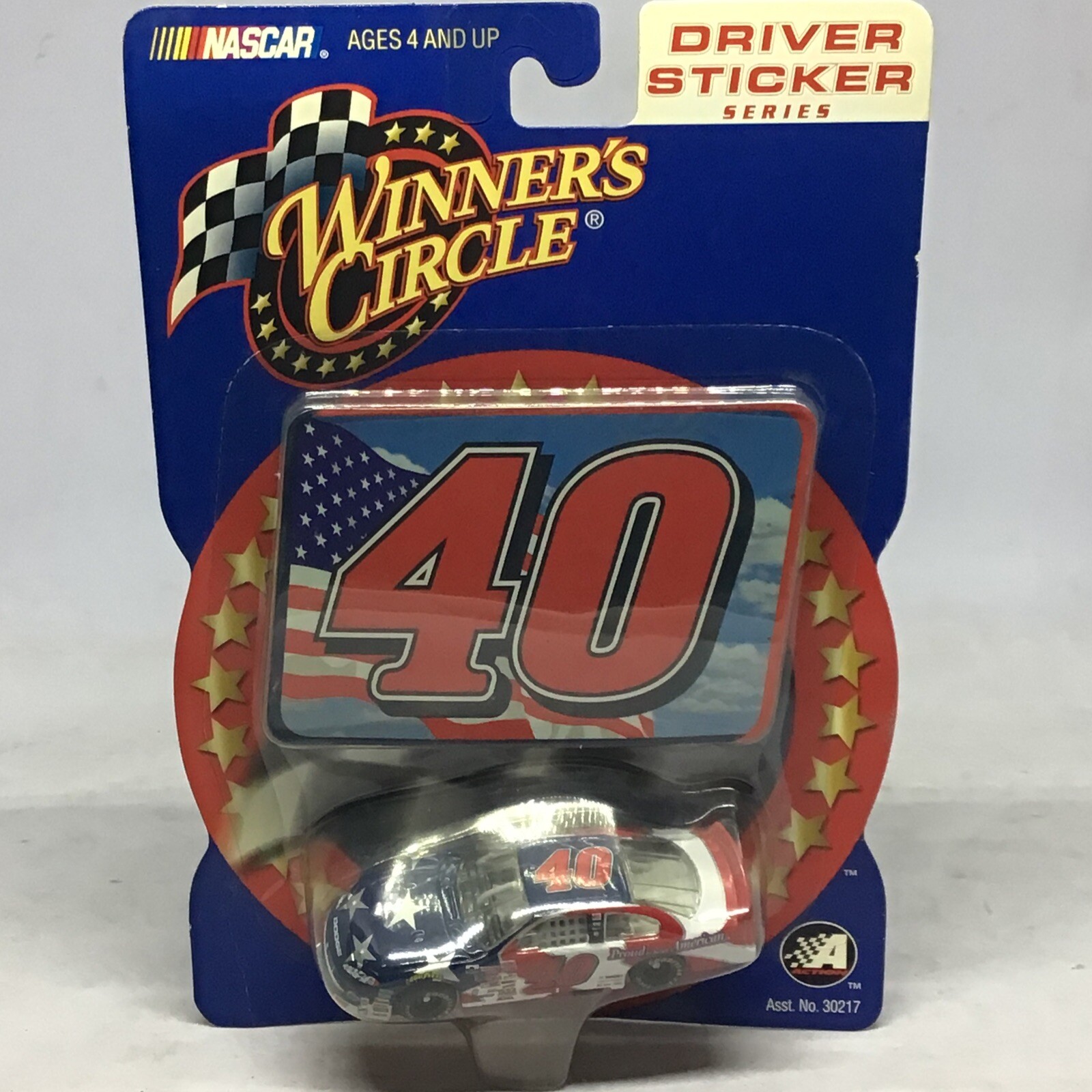 NASCAR WINNER'S CIRCLE DRIVER STICKER SERIES #40 CAR 1:64 Driver Series ...