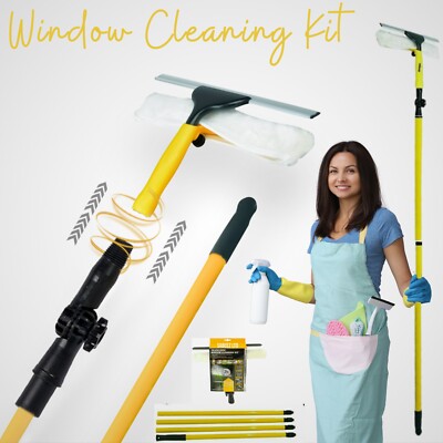 Professional Telescopic Squeegee Large Window Cleaner Glass Cleaning ...