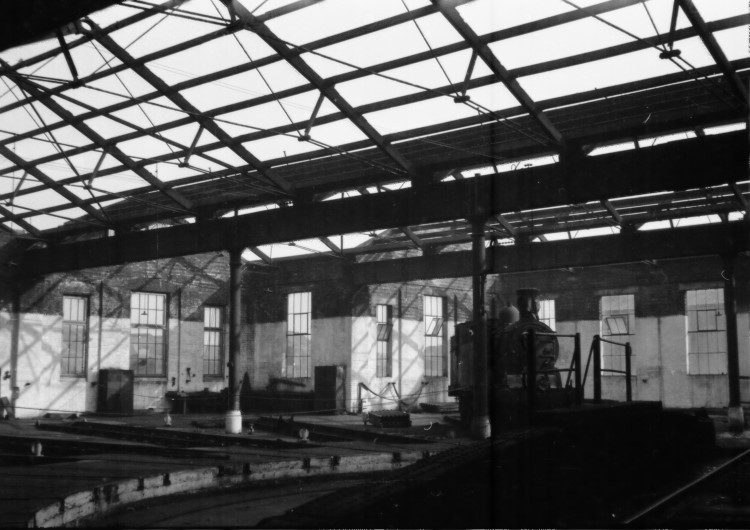 PHOTO LOCO SHED SR FRATTON INTERIOR VIEW OF DEPOT WITH 30133 IN VIEW IN ...