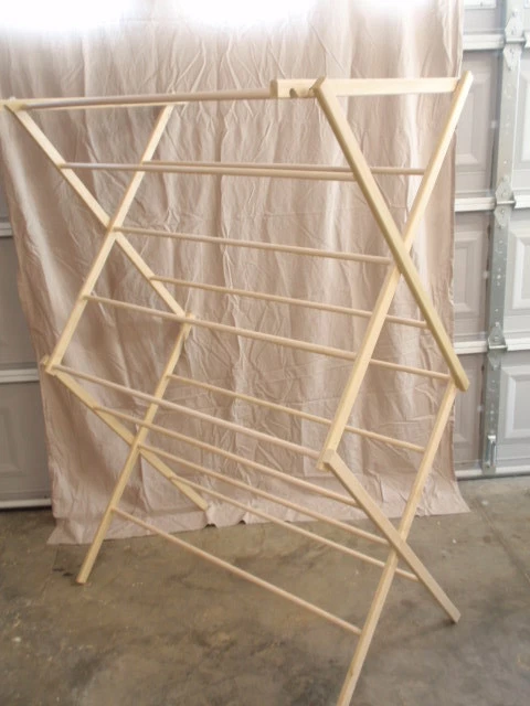 EXTRA LARGE AMISH FOLDING DRYING RACK 48W X 70H X 23D Maple, 44% OFF