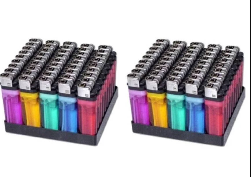 Full Size Disposable Butane Lighter Assorted Colors 5 25 50 100 200 ...