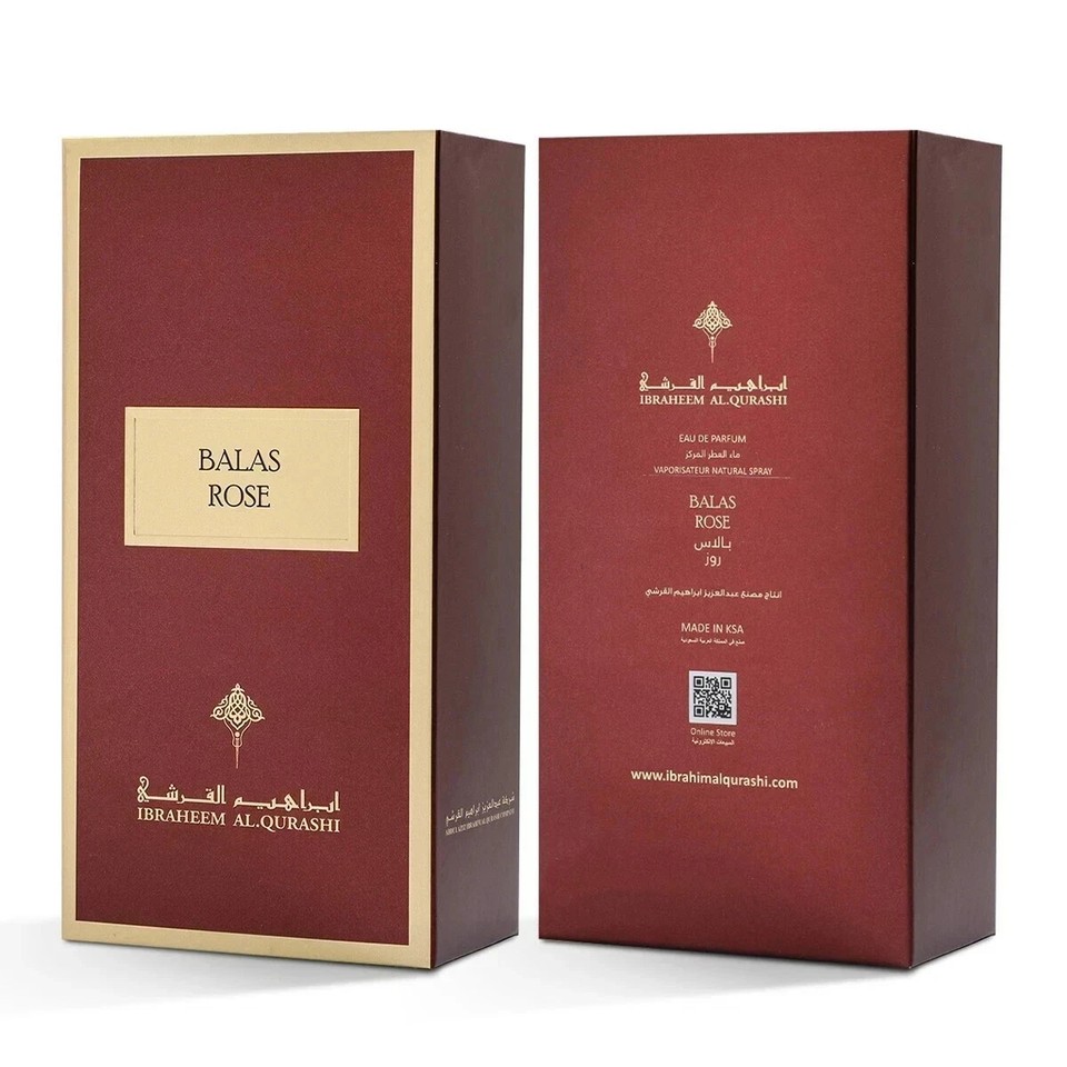 Balas Rose By Ibraheem Al Qurashi Perfume 75ml Spray EDP Unisex Fast ...