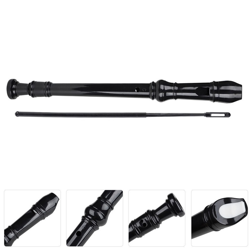 1 Set Premium ABS Music Flute Recorder Flute with Instruction and ...