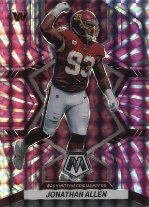 2022 Panini Mosaic - Jonathan Allen #198 Pink Swirl Mosaic Prizm /11 ...