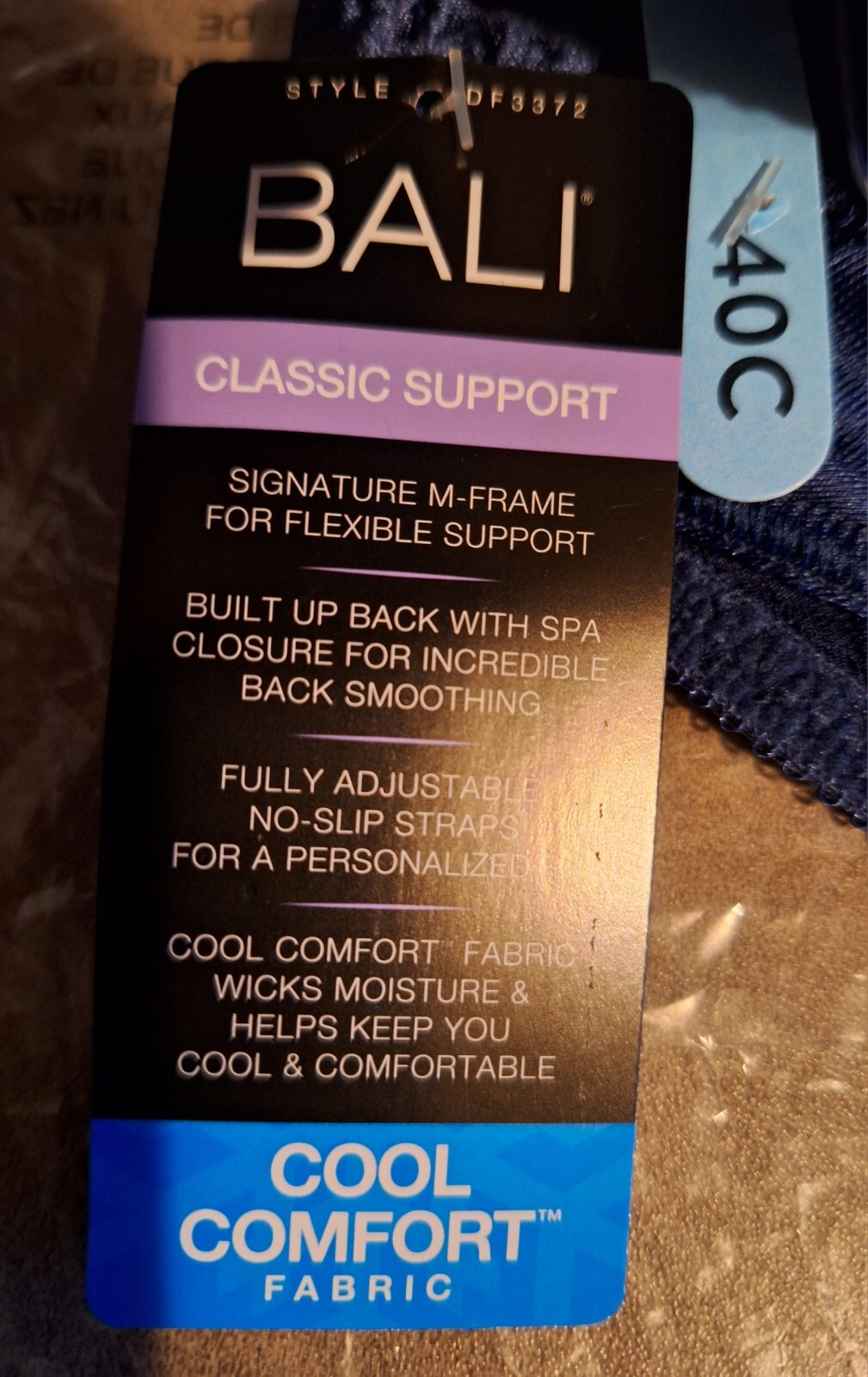 BALI LACE WIRELESS BRA DOUBLE SUPPORT BRA COMFORT U DESIGN SIZE 40C | eBay