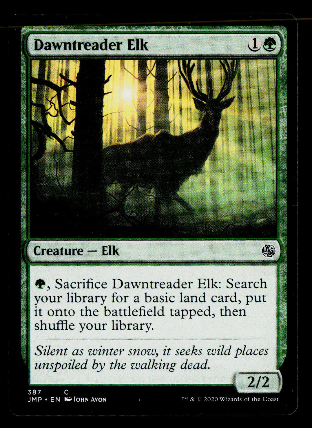 Dawntreader Elk MTG Green Magic the Gathering Card #387 Jumpstart X1 ...