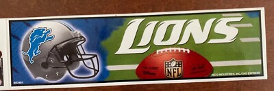 Detroit Lions Glitter Bumper Sticker [NEW] NFL Auto Car Truck Decal ...