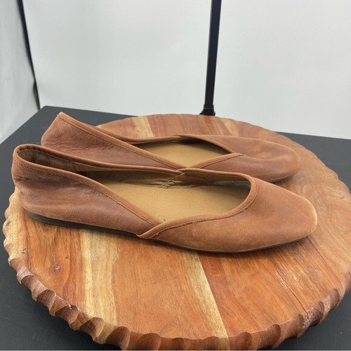 Lucky Brand Adoura Flats in brown leather - Size 9.5 | eBay