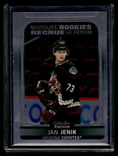 Jan Jenik 2021 O-Pee-Chee Platinum Marquee Rookies #234 Arizona Coyotes ...