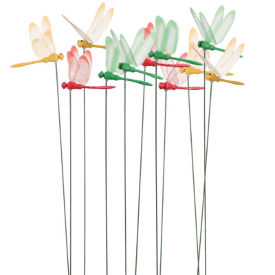 16Pcs garden stakes decorative Hummingbird Stake Flower Pot Stakes ...