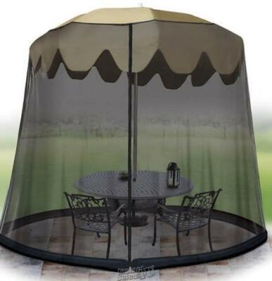 Ideaworks 11' Umbrella Patio Deck Table Screen Cover Mosquito Bug ...