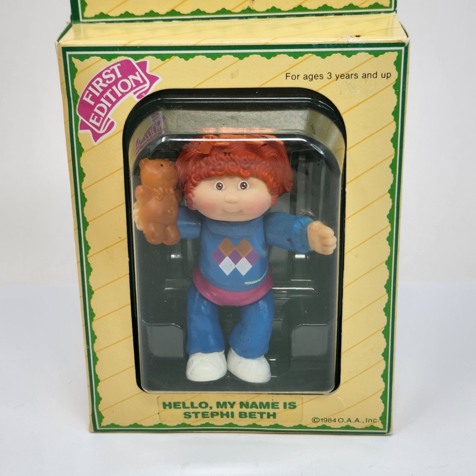 VINTAGE PANOSH PLACE CABBAGE PATCH KIDS POSEABLE FIGURE GIRL RED HAIR ...