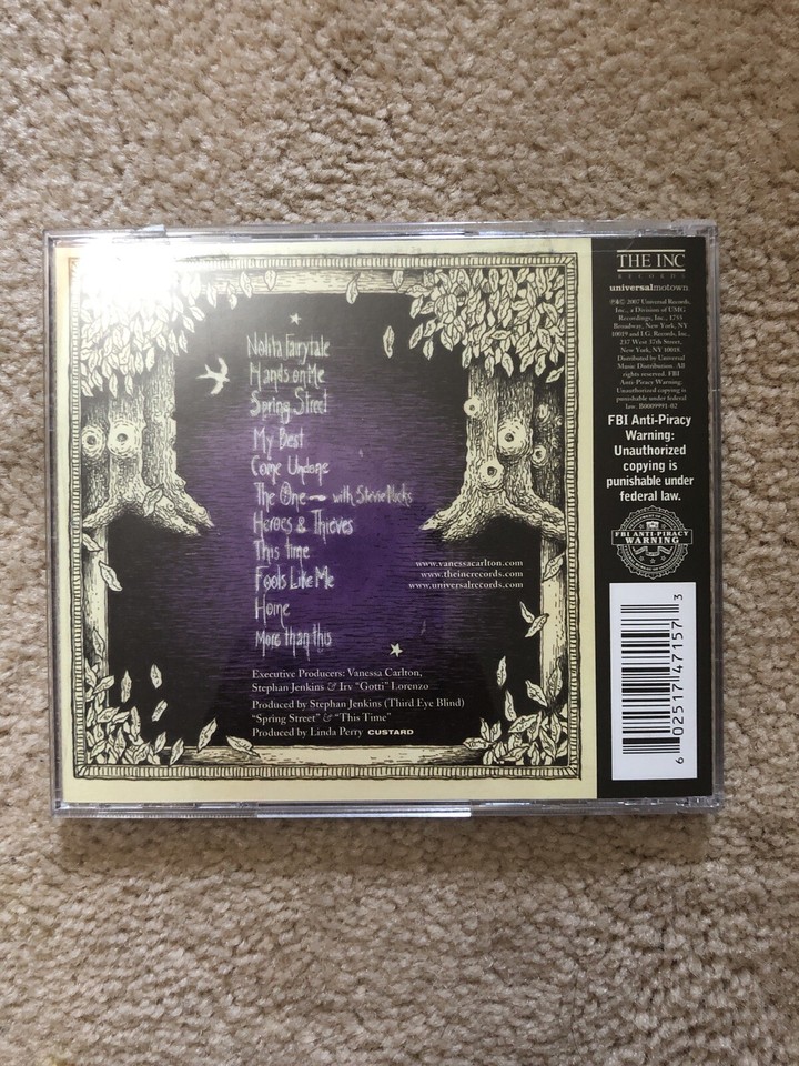 Heroes & Thieves by Vanessa Carlton (CD, Oct-2007, Motown) 602517471573 ...