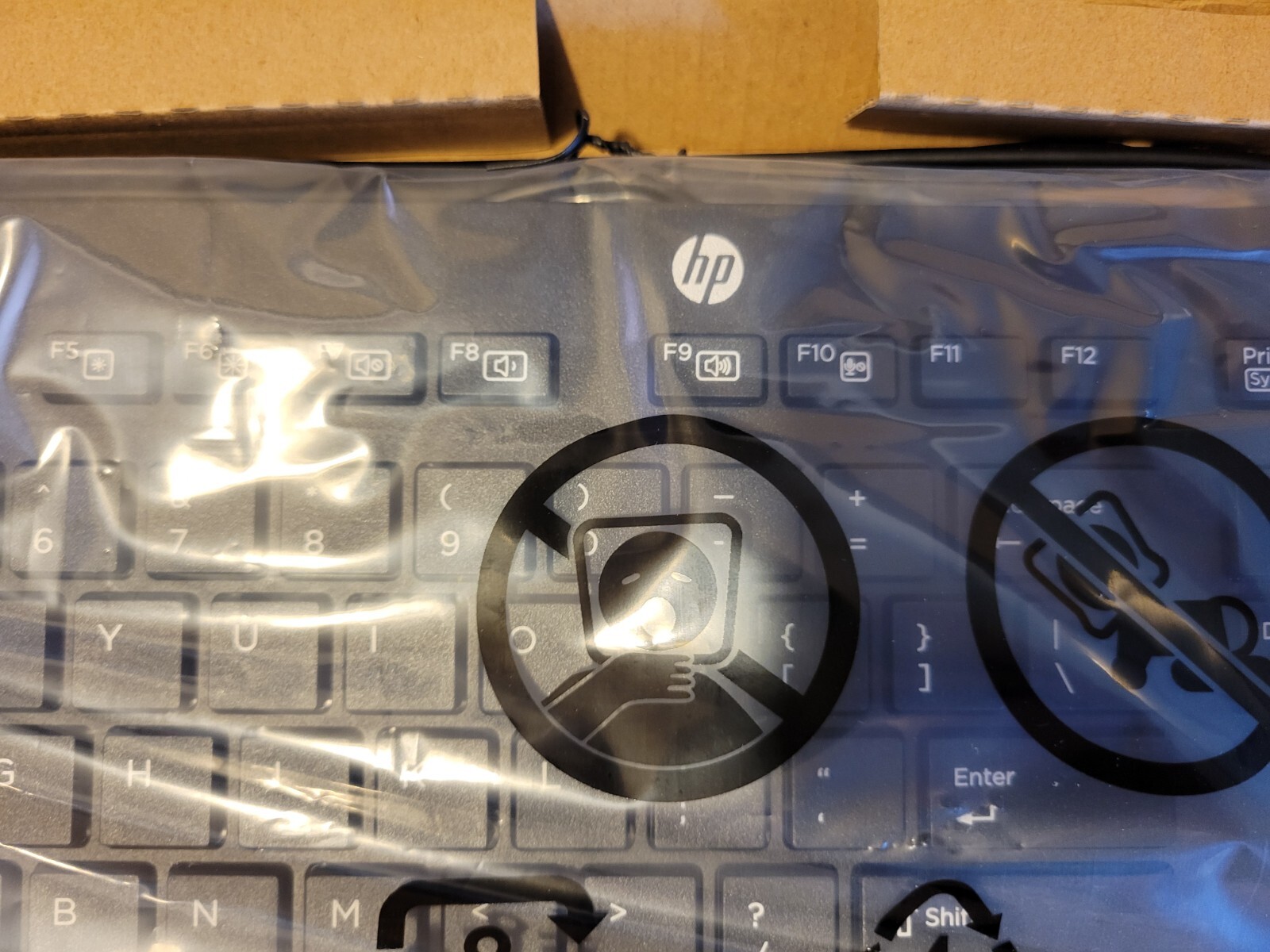 2 X HP USB Slim Business Keyboard Black KBAR211 Very Good for sale ...