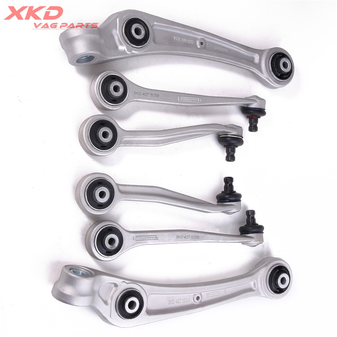 6* Front Upper Control Arms Set For AUDI A4 A5 Q5 8K0407505A 8K0407506A ...
