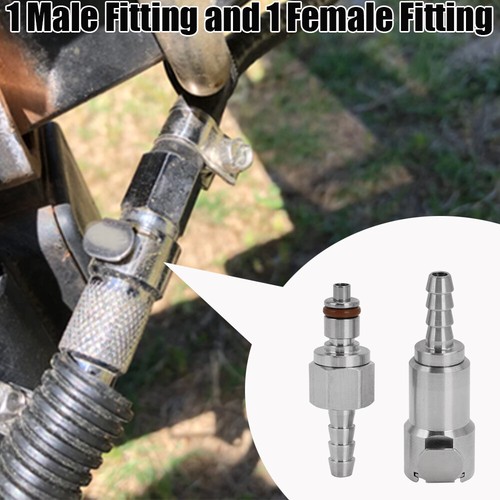 Gas Fuel Line Hose Quick Release Disconnect Coupling Fitting Stainless ...