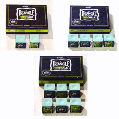 TRIANGLE LIGHT GREEN PRO CHALK FOR THE SERIOUS PLAYER IN VARIOUS ...