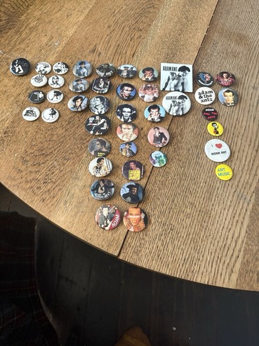 Lot of 43 Adam And The Ants Adam Ant Vintage Pins Buttons From 83-85 | eBay