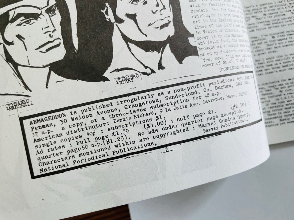 ARMAGEDDON # 3 NM (1970) RARE UK Comics Fanzine Magazine | eBay UK