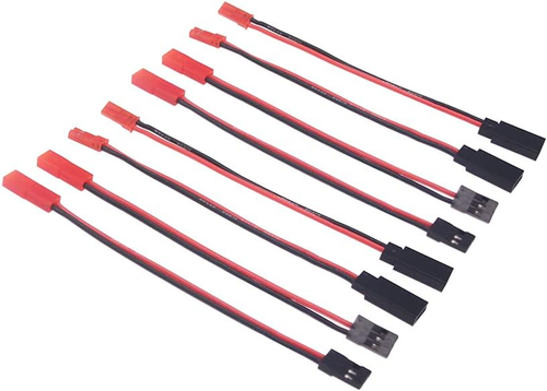 4Pais JST Male Female to JR Futaba Servo Connector Plug Adapter Cable ...
