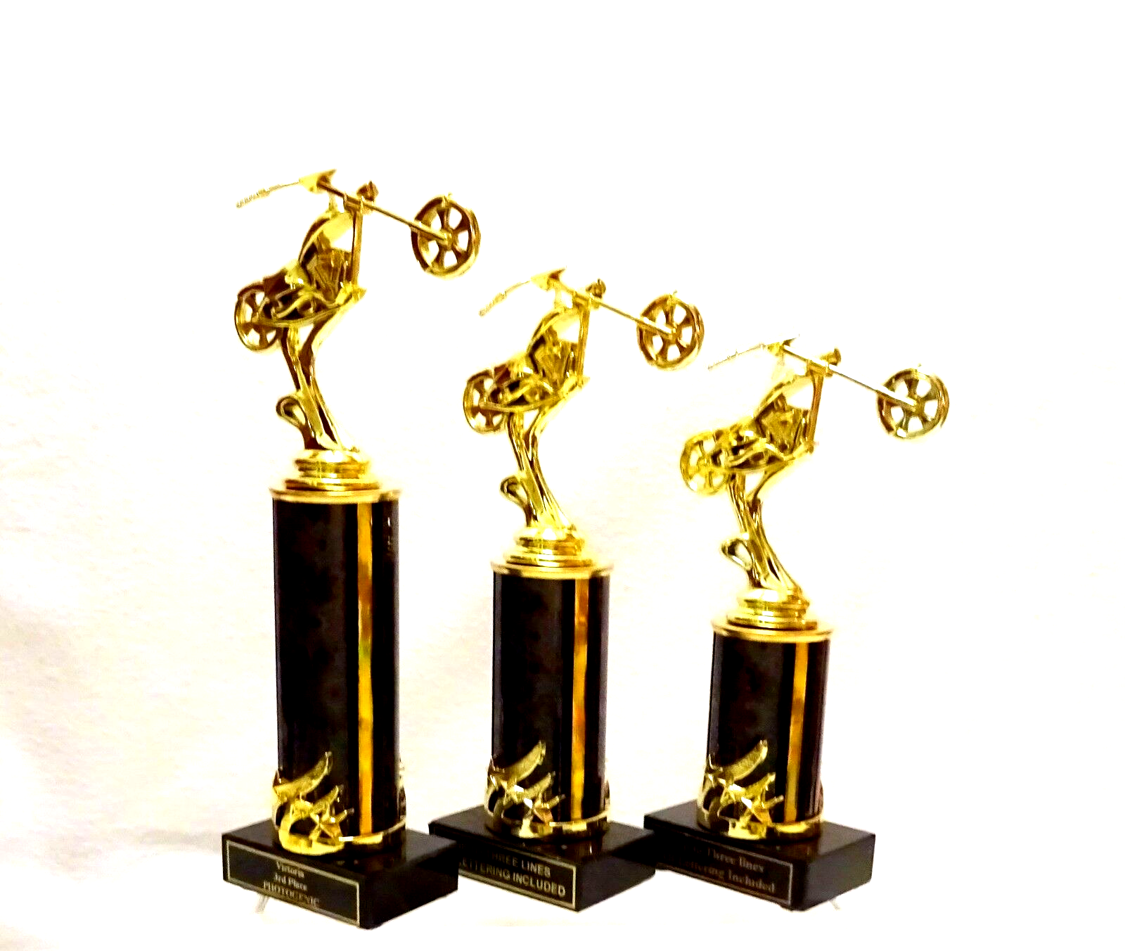 MOTORCYCLE TROPHY, BIKE AWARD, MOTORCYCLE SHOW CHOPPER 123 EIGHT COLORS ...