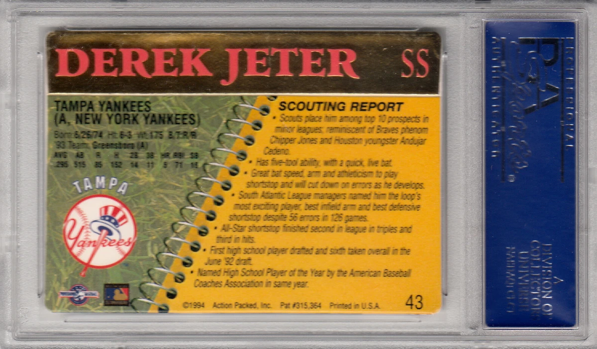 Derek Jeter High School Scouting Report