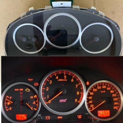 SUBARU Impreza GDB WRX STi Type F &Type G DCCD Speedometer 260km/h ...