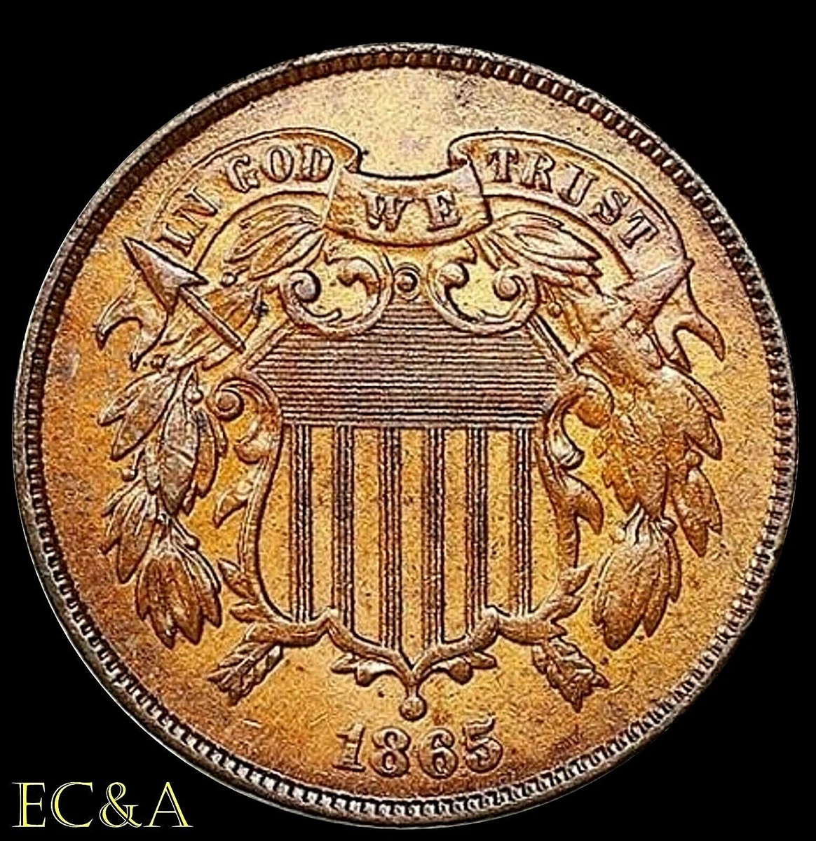 1865 2 Cent Coin Value