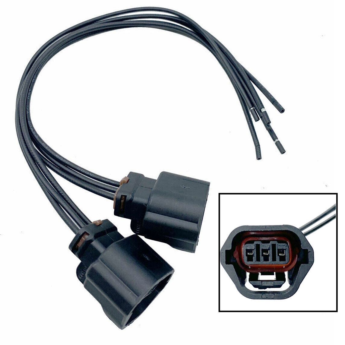 2x Trans Input & Output Speed Sensor Connector Plug Harness For Hyundai ...