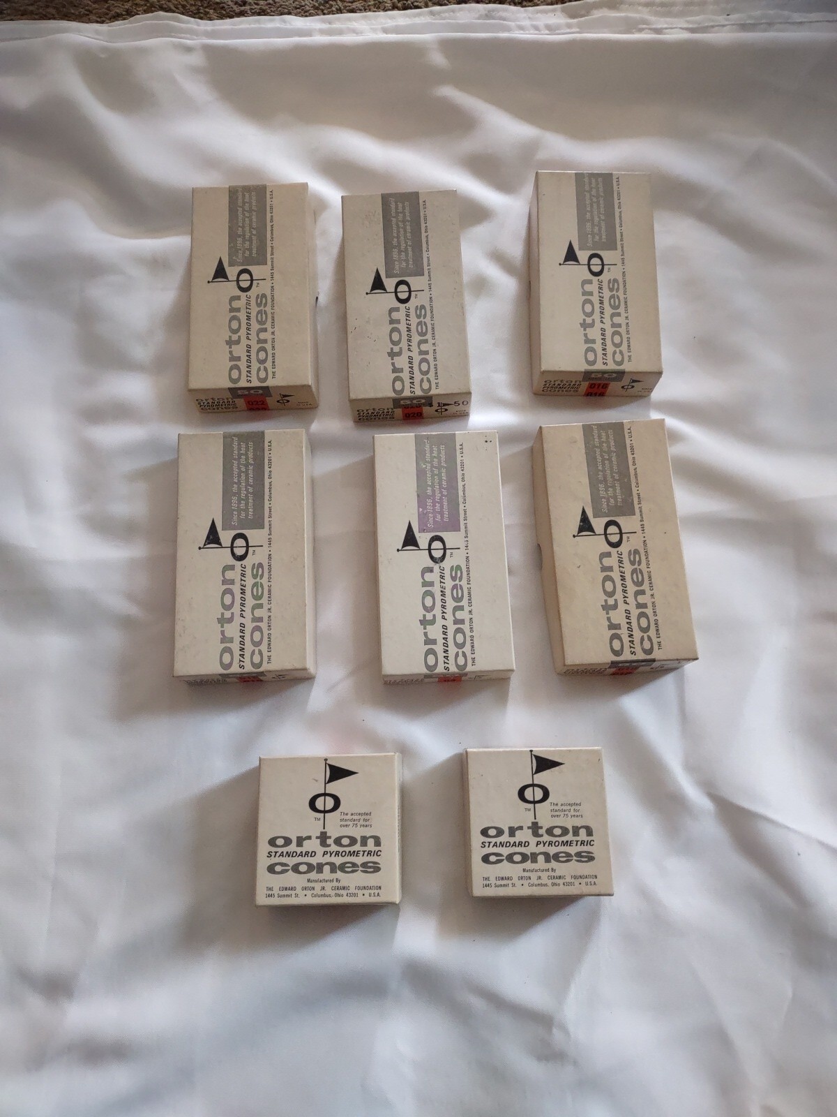 Orton Self-Supporting Pyrometric Cones & Standard Cones Mixes Lot 8 ...