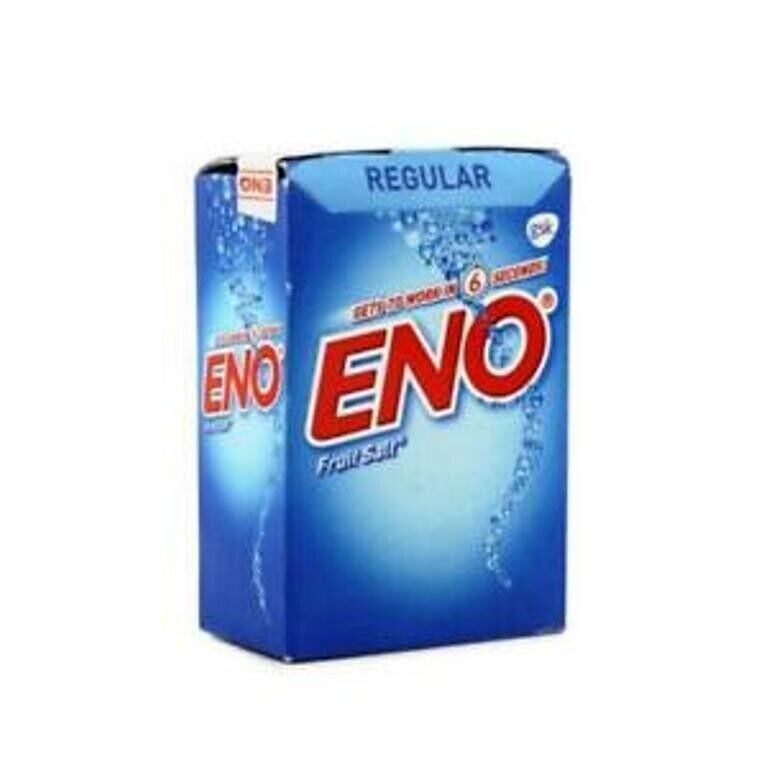 100% Natural Eno Fruit Salt Regular Flavour 30 Sachets X 5g Herbal ...