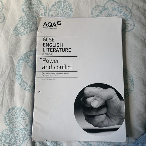 Power and Conflict AQA Anthology [annotated] SCANS EMAILED | eBay UK
