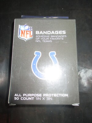NFL Football INDIANAPOLIS COLTS Package of 50 Adhesive BANDAGES | eBay