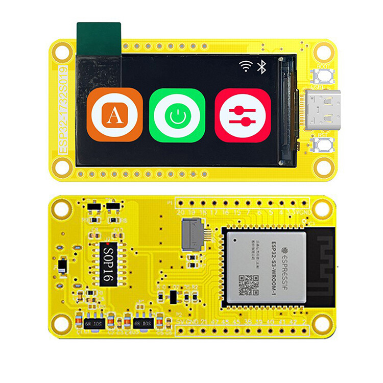 Development Board 1.9-Inch Screen LVGL WIFI + Bluetooth Display TFT ...