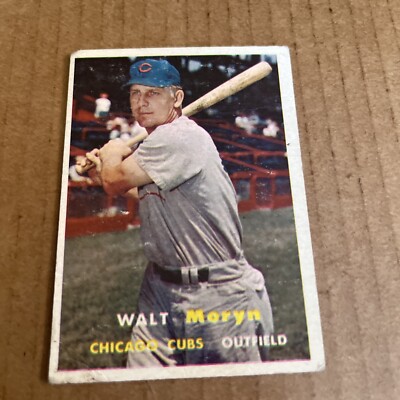 1957 Topps Walter Moryn #16 Chicago Cubs Vintage Baseball Card (good ...