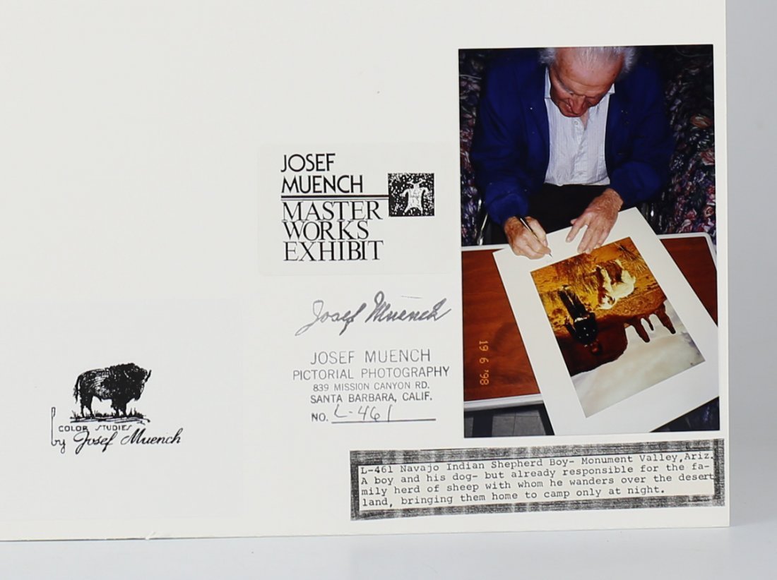 Josef Muench (American 1904-1998) Authentic Color Photo Navajo Shepherd ...