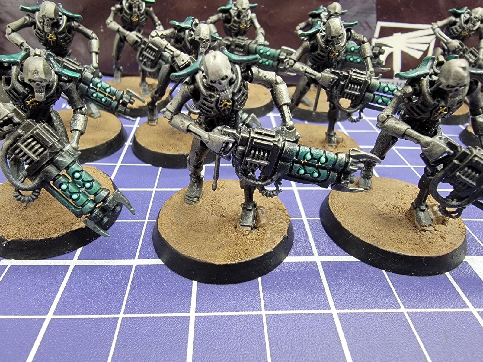 Warhammer 40k Necrons Warriors ×10 ProPainted - Necron Gauss Reapers or ...