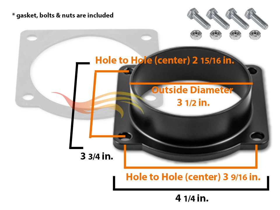 MAF Sensor Intake Adapter Plate For 90-03 Explorer 4.0L V6 | eBay