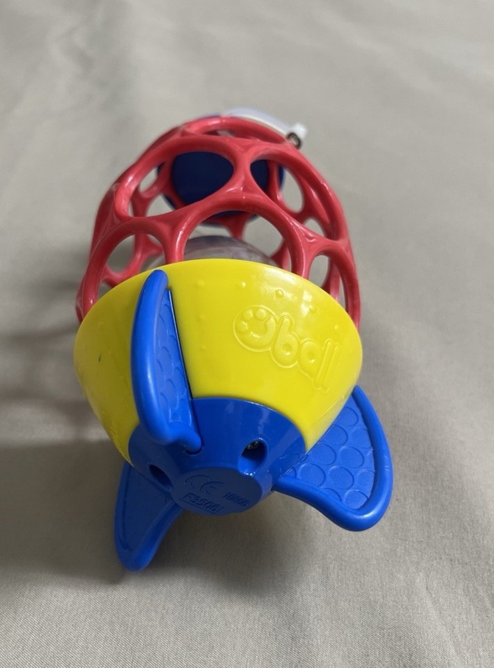Oball Rattling Rocket & Bright Starts Grab and Spin Rattle Teether ...
