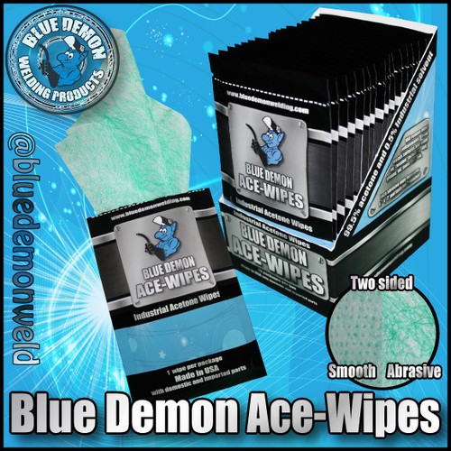 Blue Demon Ace-Wipes Disposable Surface Cleaning Wipes 99.5% Acetone | eBay